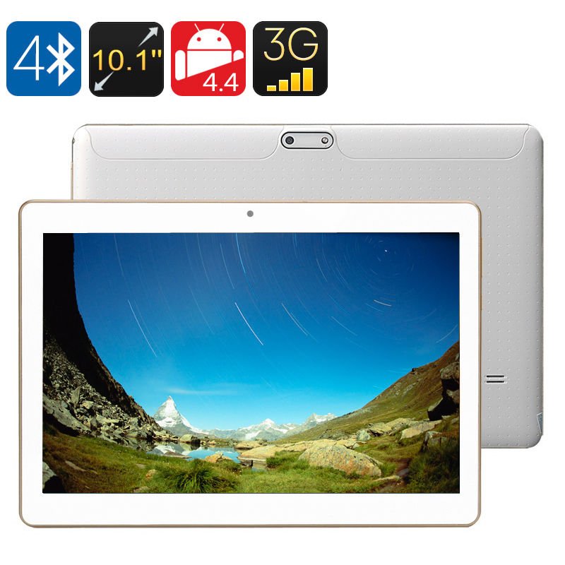 3G Android Tablet - 10.1 Inch IPS Screen, Android 4.4, 2GB RAM + 16GB ROM