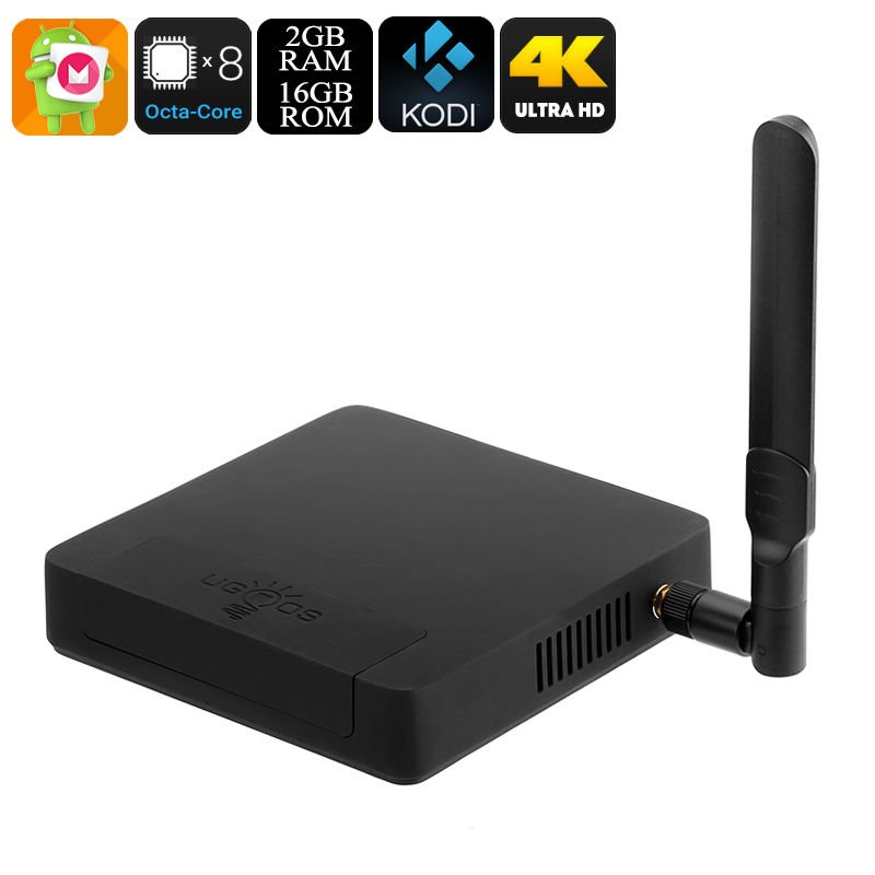 Ugoos AM3 Android TV Box - 4K, Android 6.0, Octa Core CPU, 2GB RAM ...