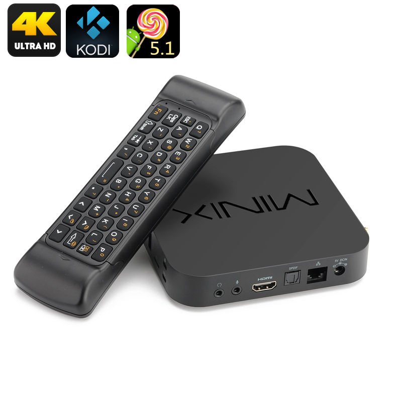 MINIX NEO U1 TV Box - 4K UHD, Kodi 16, Quad Core Amlogic S905 CPU, 2GB RAM