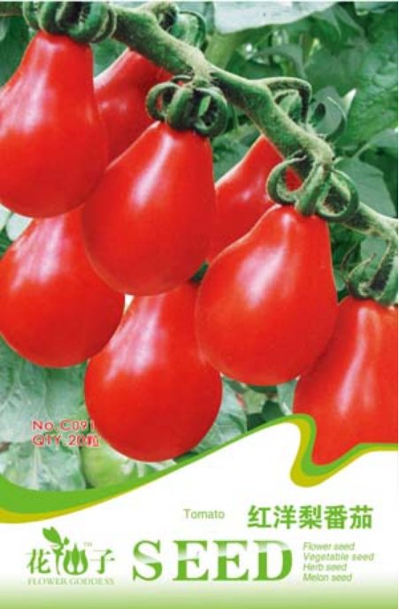 FRESH 1 Original packs, 20 seeds / pack, Red Pear Cherry Tomato, Edible ...