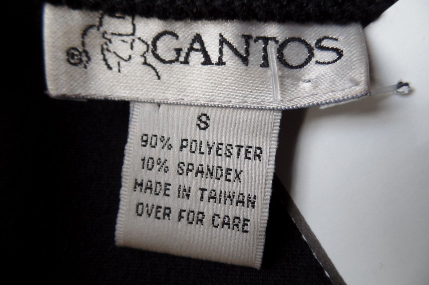 VINTAGE gantos Black Velvet Catsuit Jumpsuit S