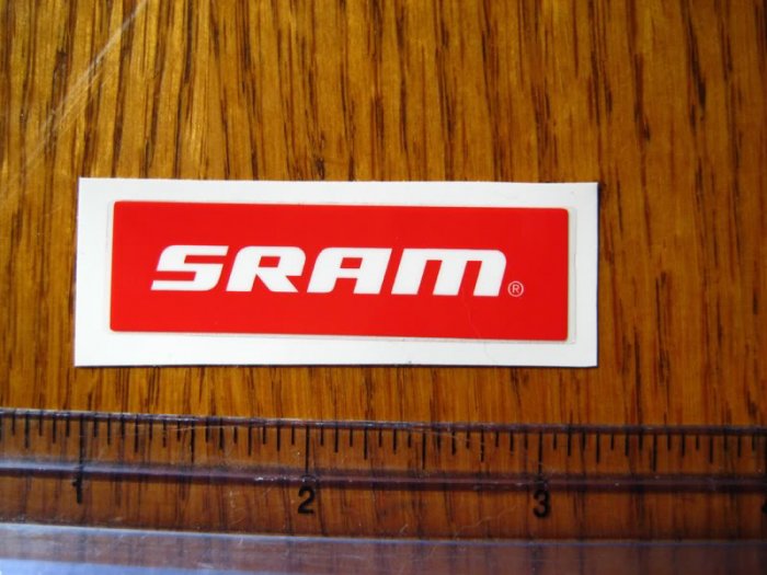 SRAM RED Mountain Bike Bikes ROAD Shox A STICKER DECAL