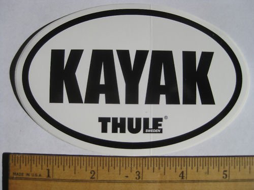 THULE KAYAK RACK Car Frame Bike Bicycle STICKER DECAL