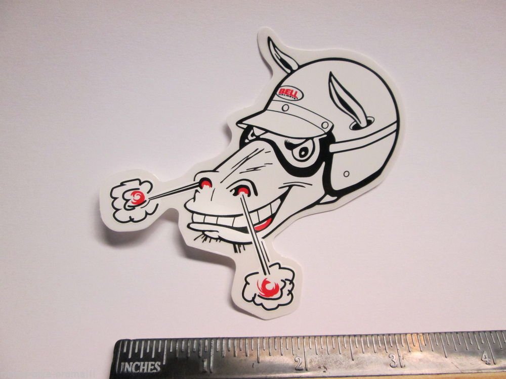 3" BELL RACING (RIDE BMX DH MX MTB Tri Mountain Road Frame Bike) DECAL ...