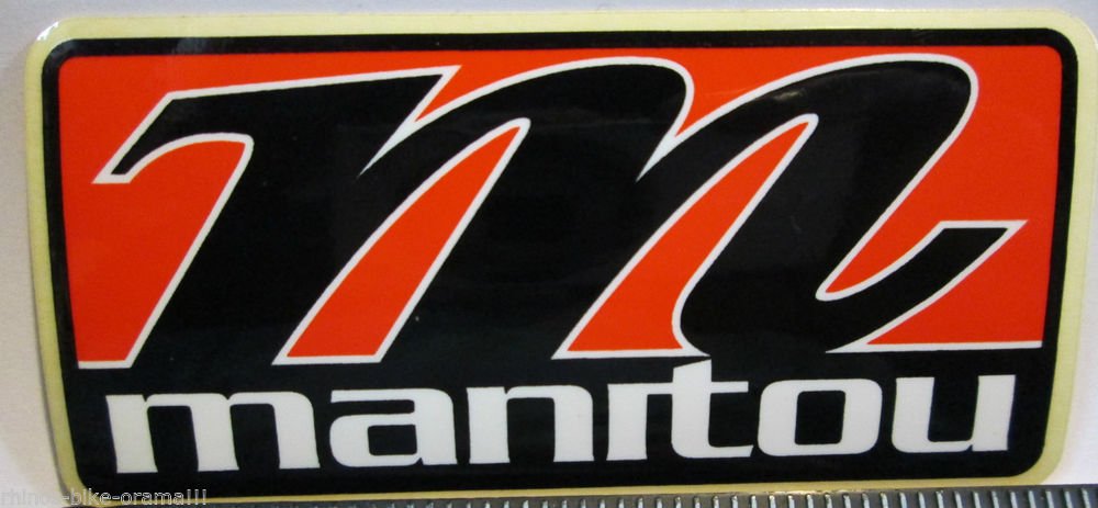 3.25" MANITOU Mountain Bike Ride Bicycle Frame MTB Truck Rack DECAL ...