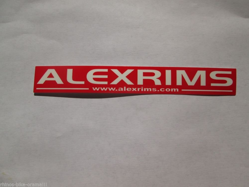 ONE - 5.75" ALEX RIMS red Bike Mountain Bicycle Ride STICKER DECAL (RBRA)