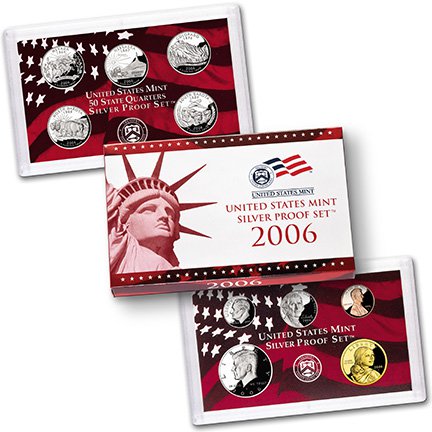 2006-S Silver Proof set - Statehood Quarters and all in original Mint ...