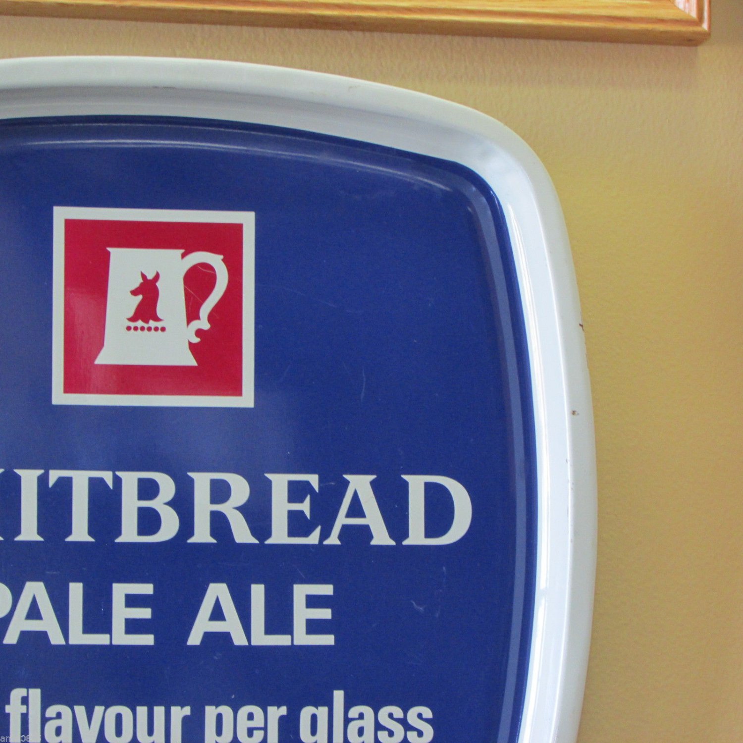 WHITBREAD PALE ALE VINTAGE BEER PUB SERVING TRAY RED STAG LOGO RETRO ...