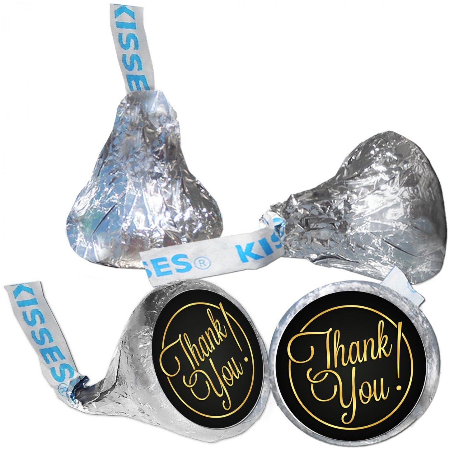 108 Thank You Hershey Kiss Kisses Labels Stickers Party Favors