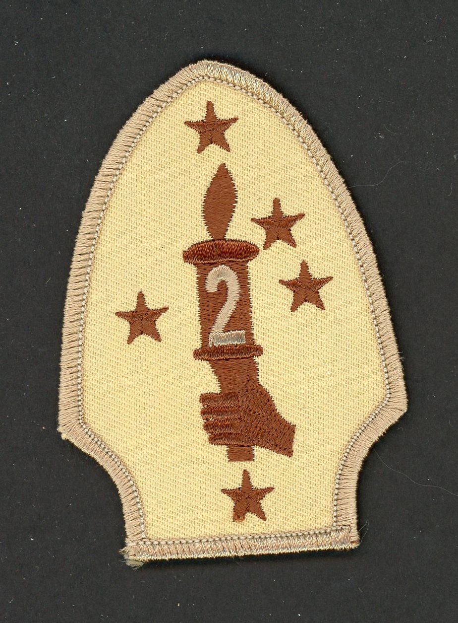 USMC 2nd Marine Division PATCH 2d MarDiv Marines! Desert / Former Combat