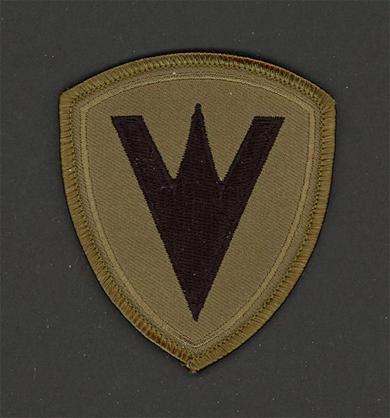 USMC MARINE CORPS 5th Marine Division MAR DIV OD Green & Black patch 3-1/2"