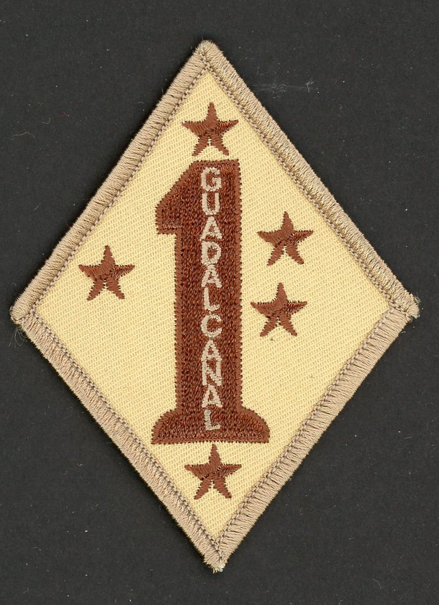 USMC 1ST BATTALION 1ST MARINES REGIMENT 1ST DIVISION PATCH DESERT NEW 3"
