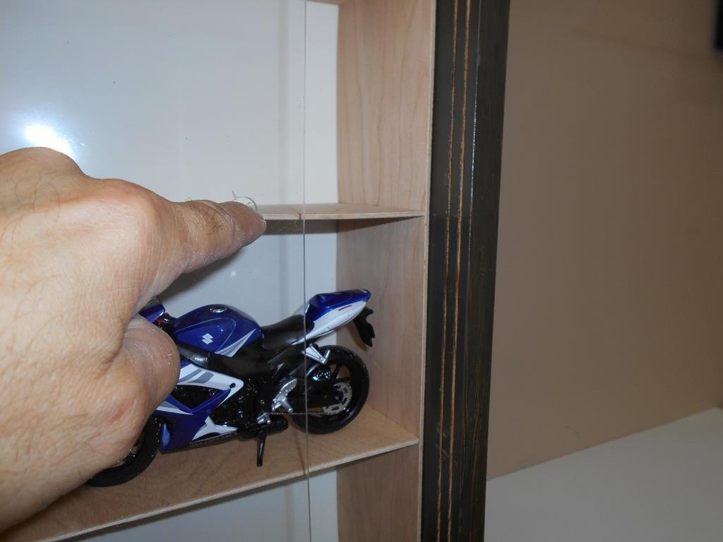 Showcase, Wall Display case cabinet 1/12 scale diecast motorcycles