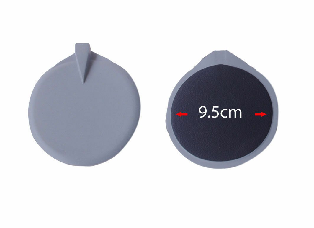 Rubber Reusable Replacement Electrode Pads 9.5cm round For Microcurrent ...