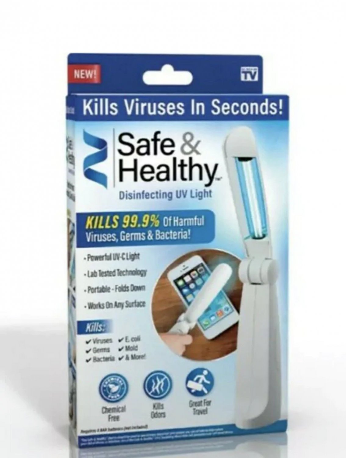 Safe & Healthy Disinfecting UV Light, Kills Viruses Germs & More - Free ...
