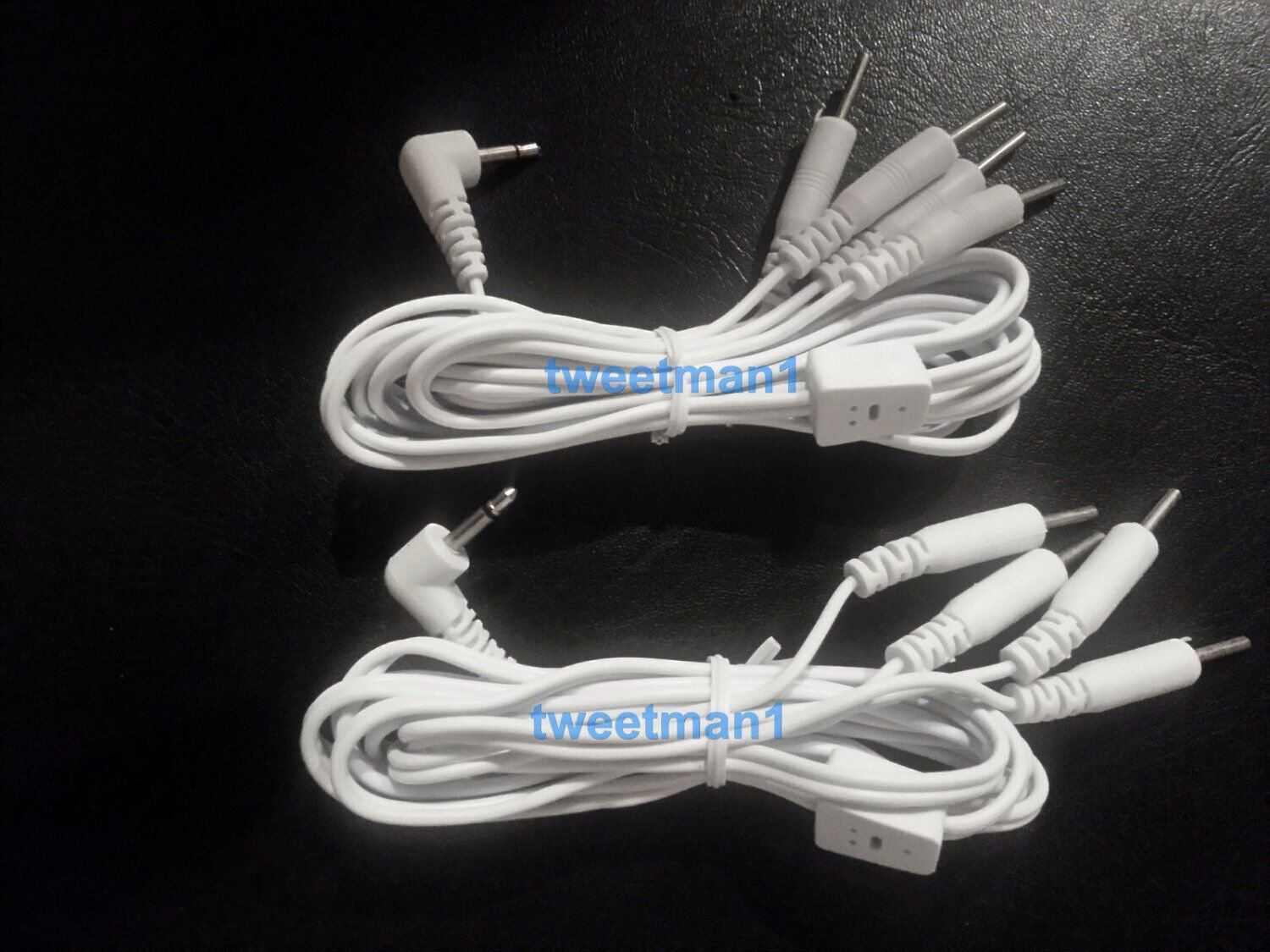 2 Electrode Lead Wires/Cables Connector 4 WAY 2.5mm Plug w/4 - 2mm Pin ...