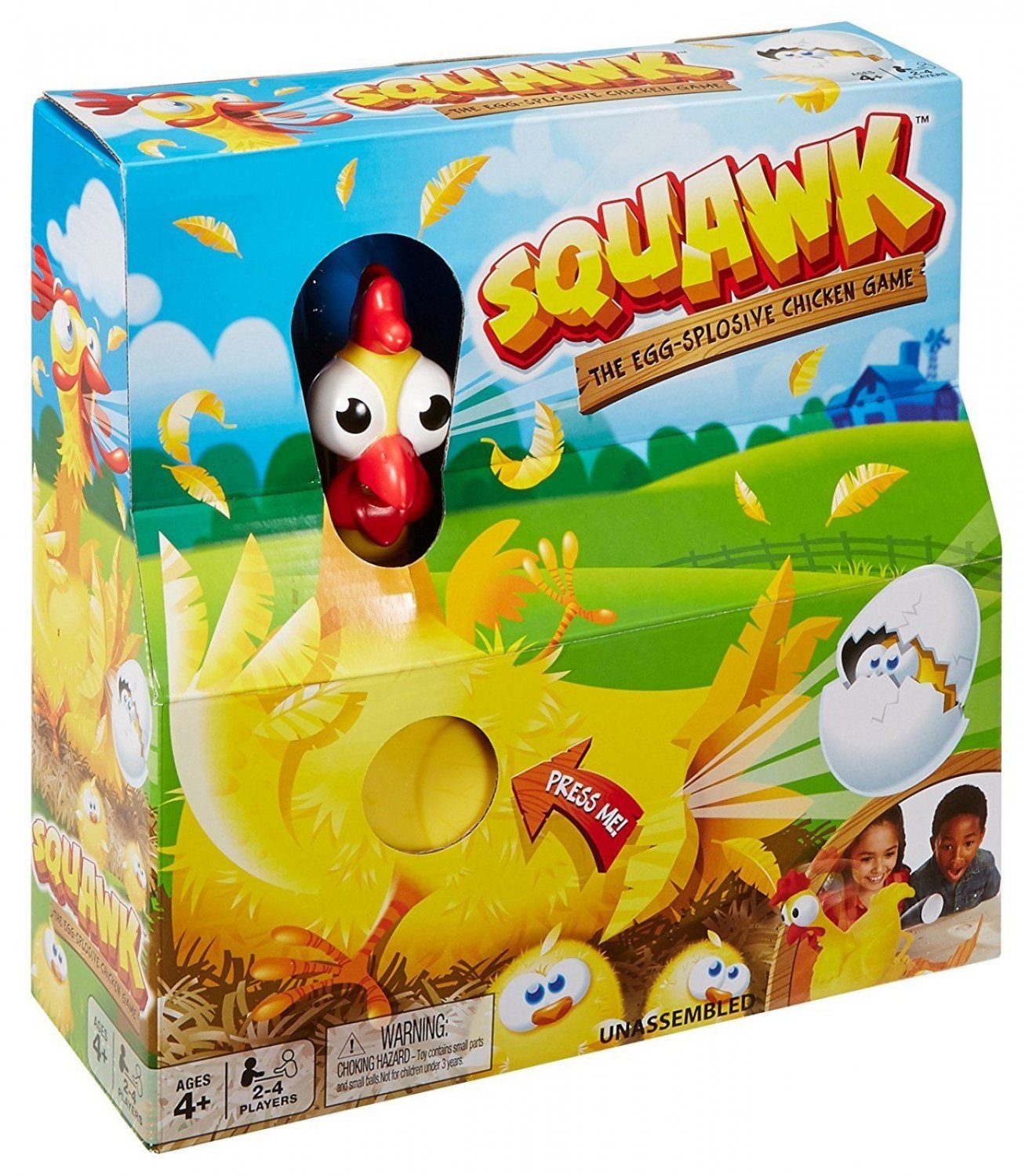 Squawk Game Chicken Light Hearted Kids Love Crack Open Egg Board Game New