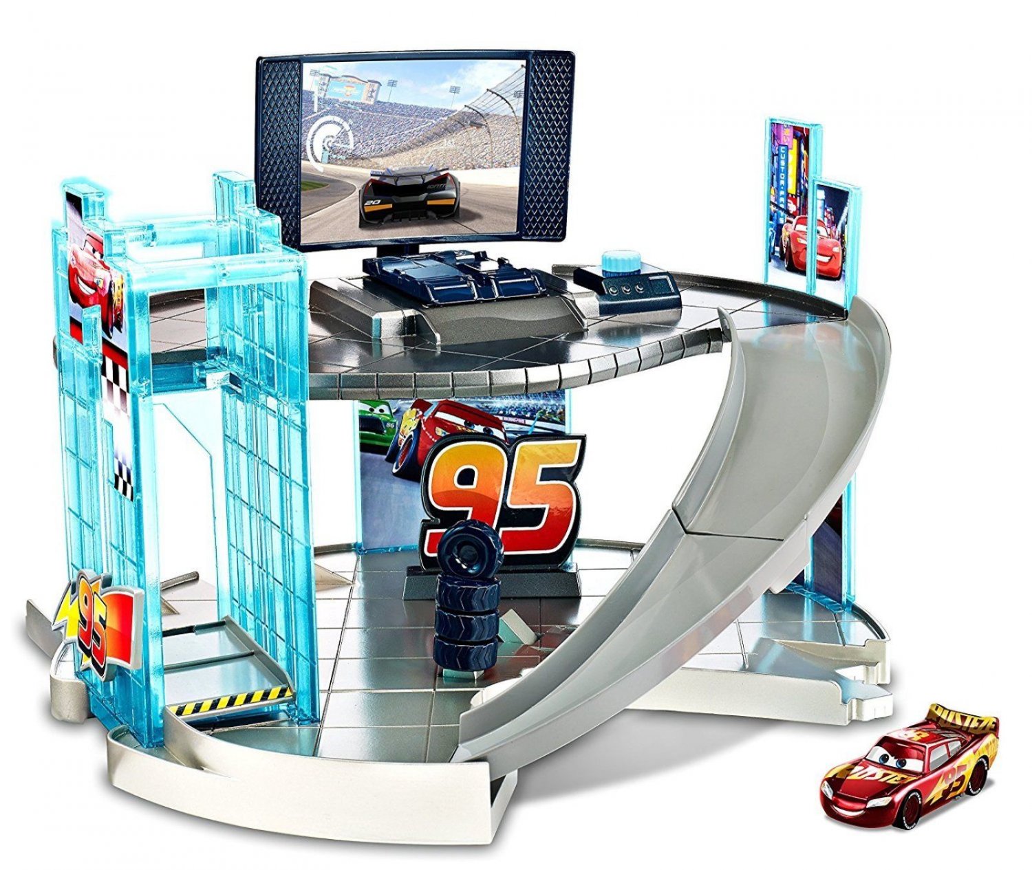 Disney Rust Eze Racing Center Playset Pixar Cars 3 New Race Track Mack ...