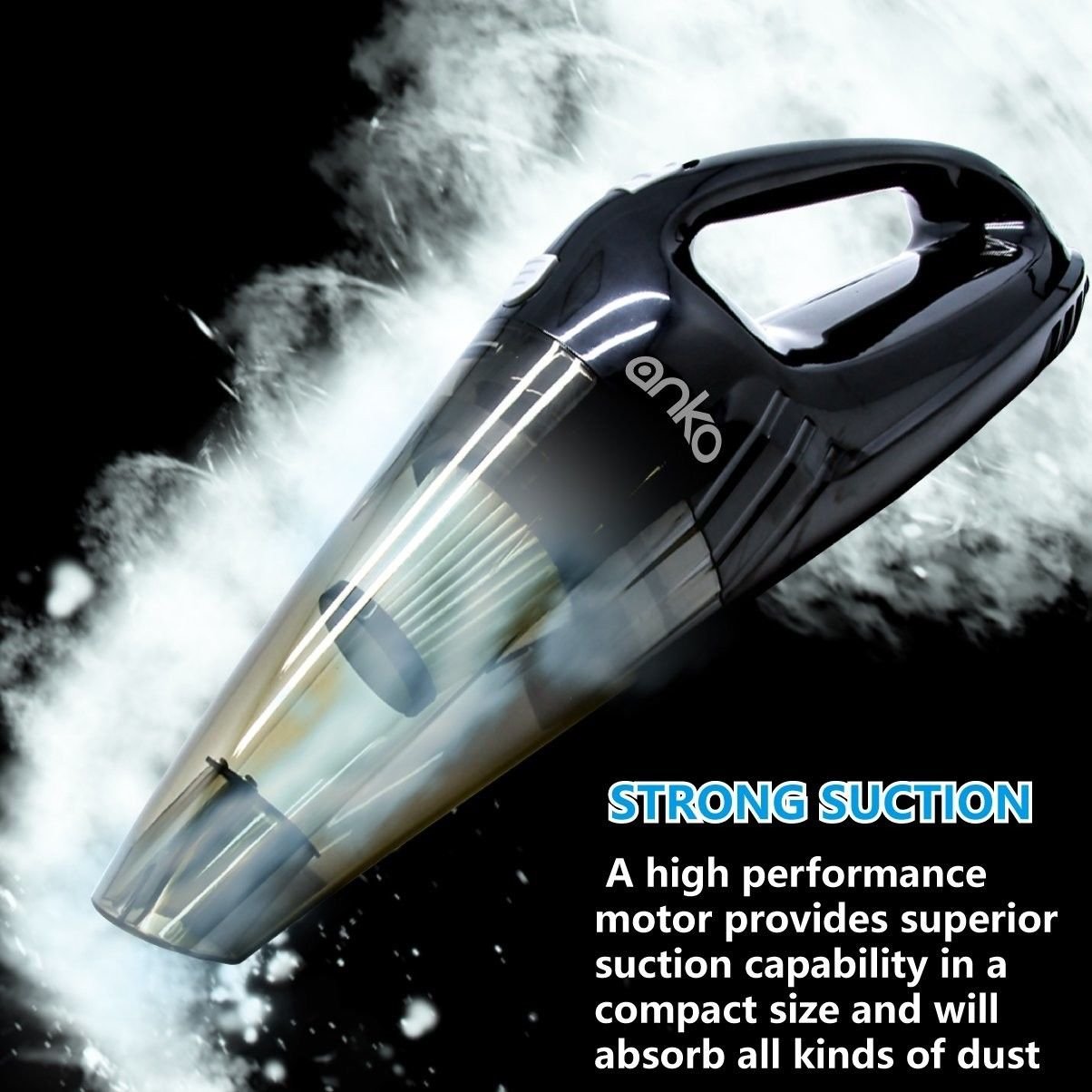 Car Vacuum Cleaner 12V Wet Dry Mini Handheld Auto High Power Dust ...