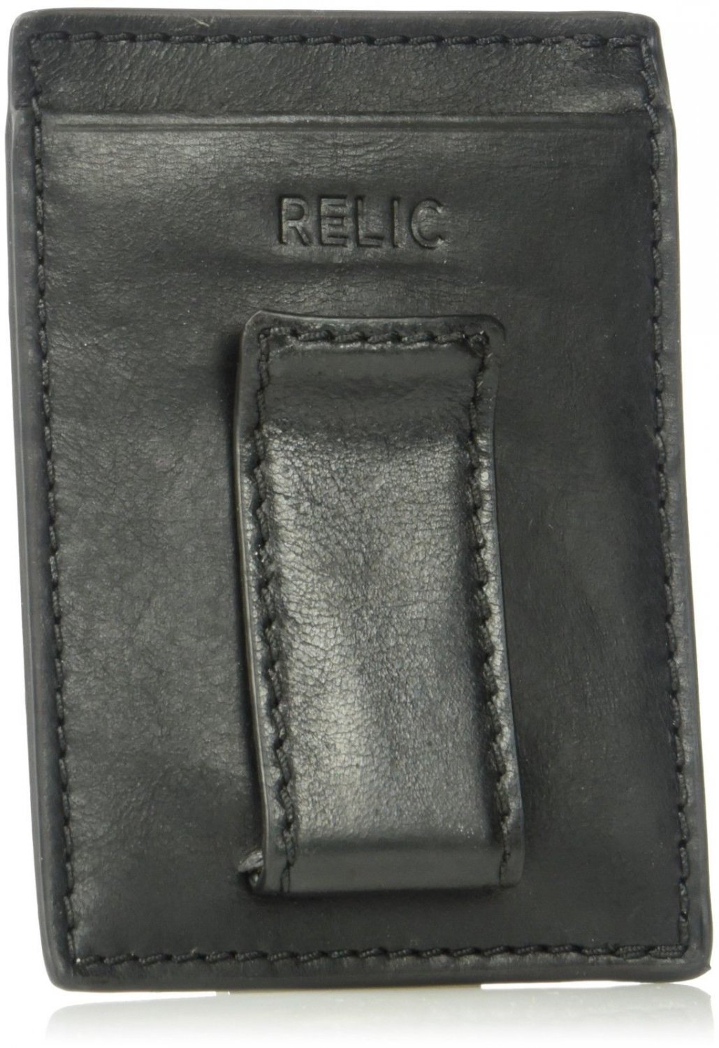 Relic Men's Bowen Rfid Embossed Front Pocket Leather Wallet With Clip