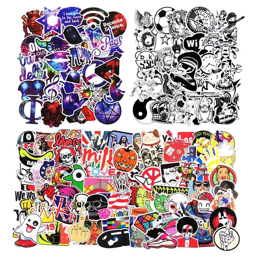 200 Skateboard Stickers Bomb Vinyl Laptop Luggage Decals Dope Sticker ...