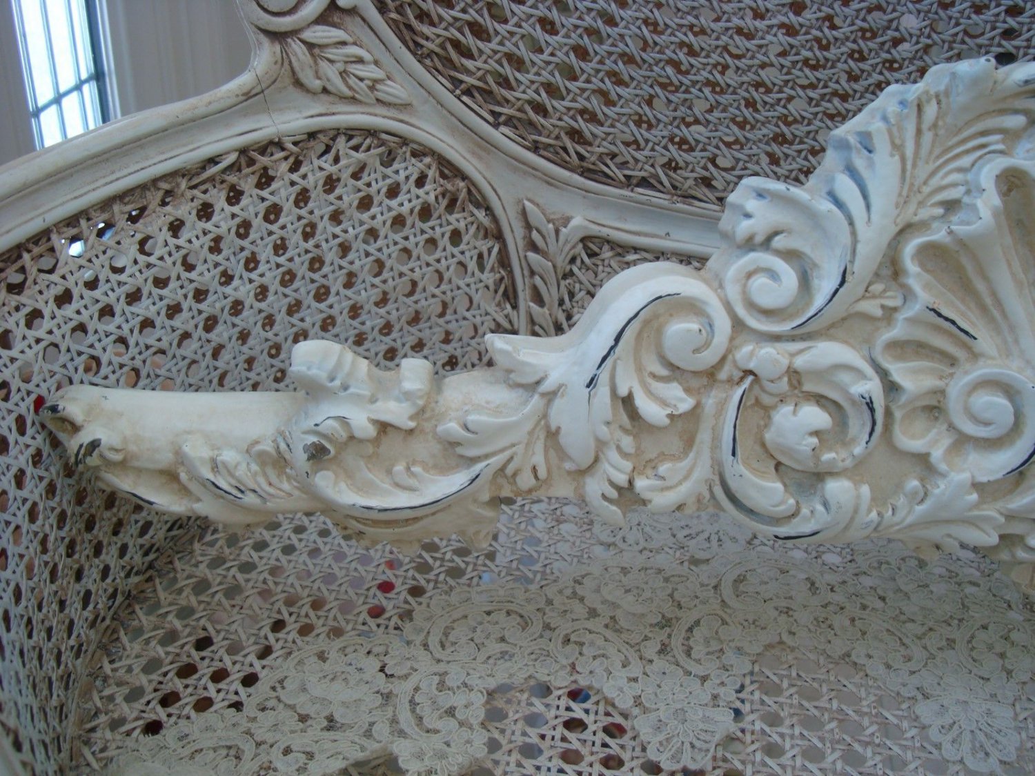 SHABBY FRENCH ORNATE PEDIMENT ARCHITECTURAL HEADER *HANG OVER A MIRROR ...