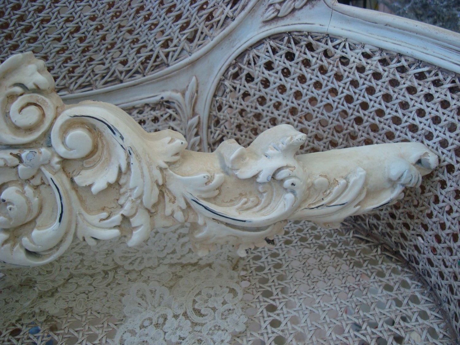 SHABBY FRENCH ORNATE PEDIMENT ARCHITECTURAL HEADER *HANG OVER A MIRROR ...