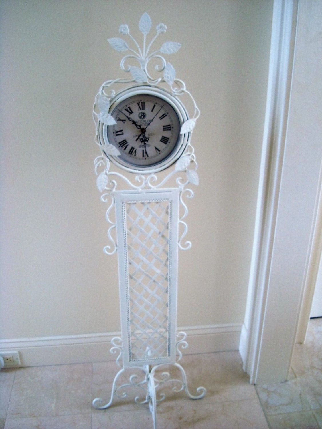 BEAUTIFUL FRENCH STYLE ORNATE LARGE FREE STANDING CLOCK ***SO PRETTY ...