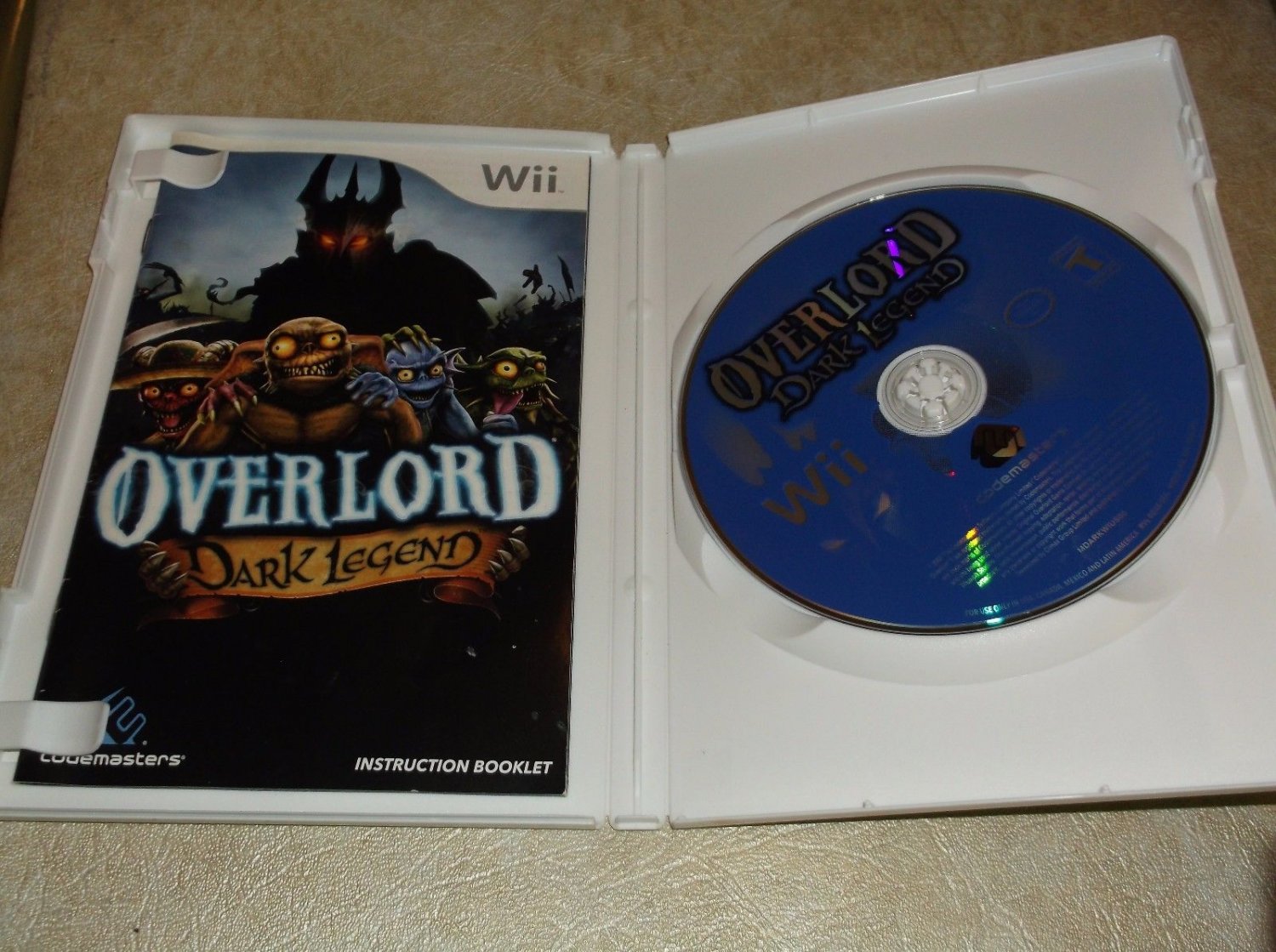 Overlord: Dark Legend - Nintendo Wii Game - COMPLETE - Rare, Also plays ...
