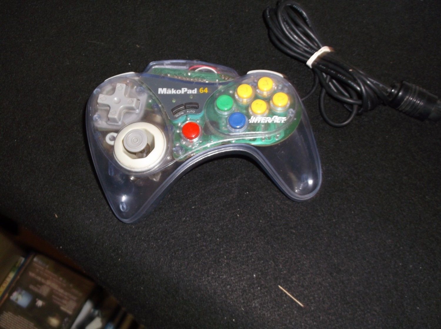 Nintendo 64 MakoPad 64 CONTROLLER by InterAct N64 SV-304 Mako Pad clear