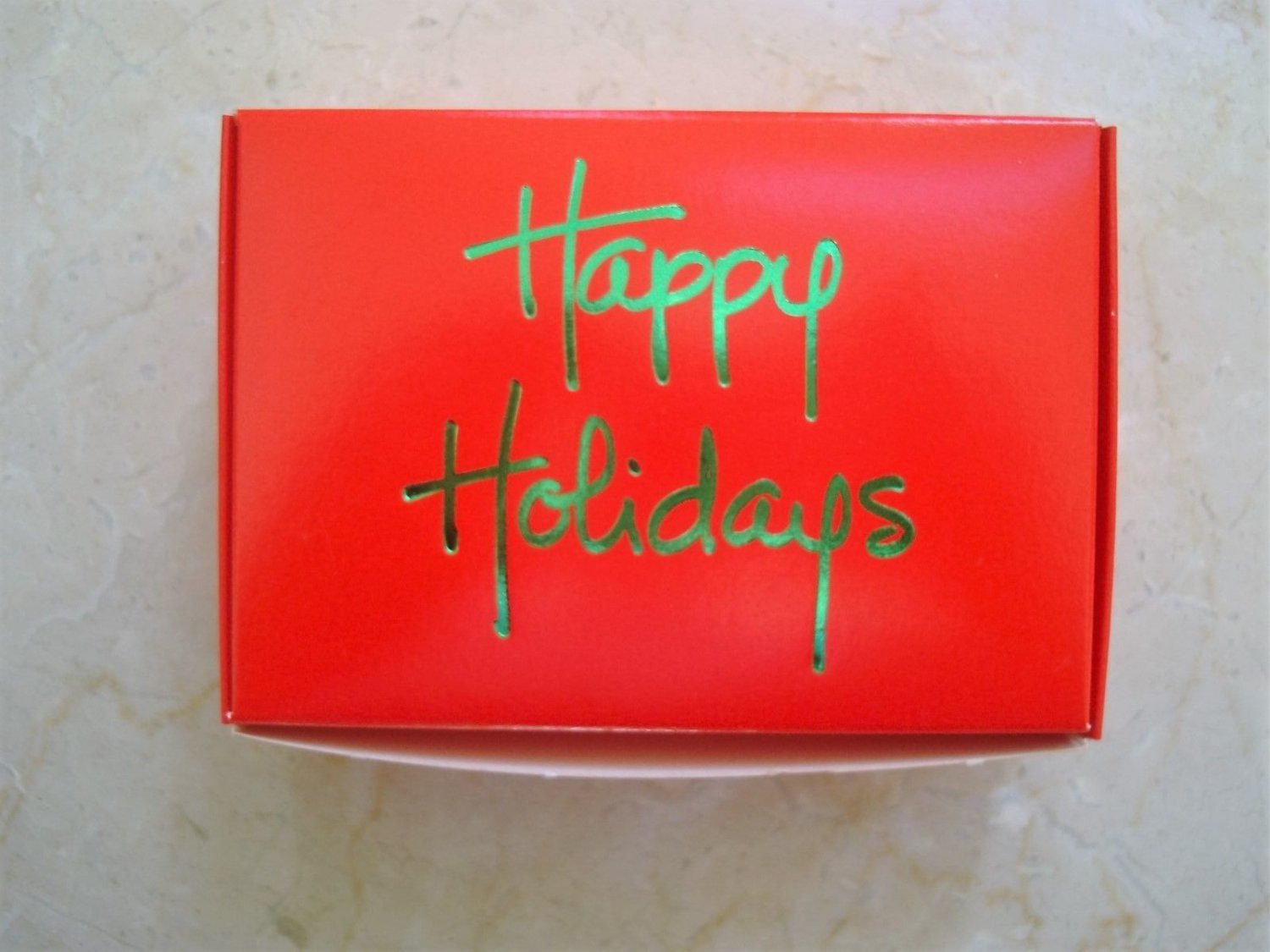 SET OF 5 HAPPY HOLIDAYS SMALL GIFT BOX **ADD CANDY ETC**