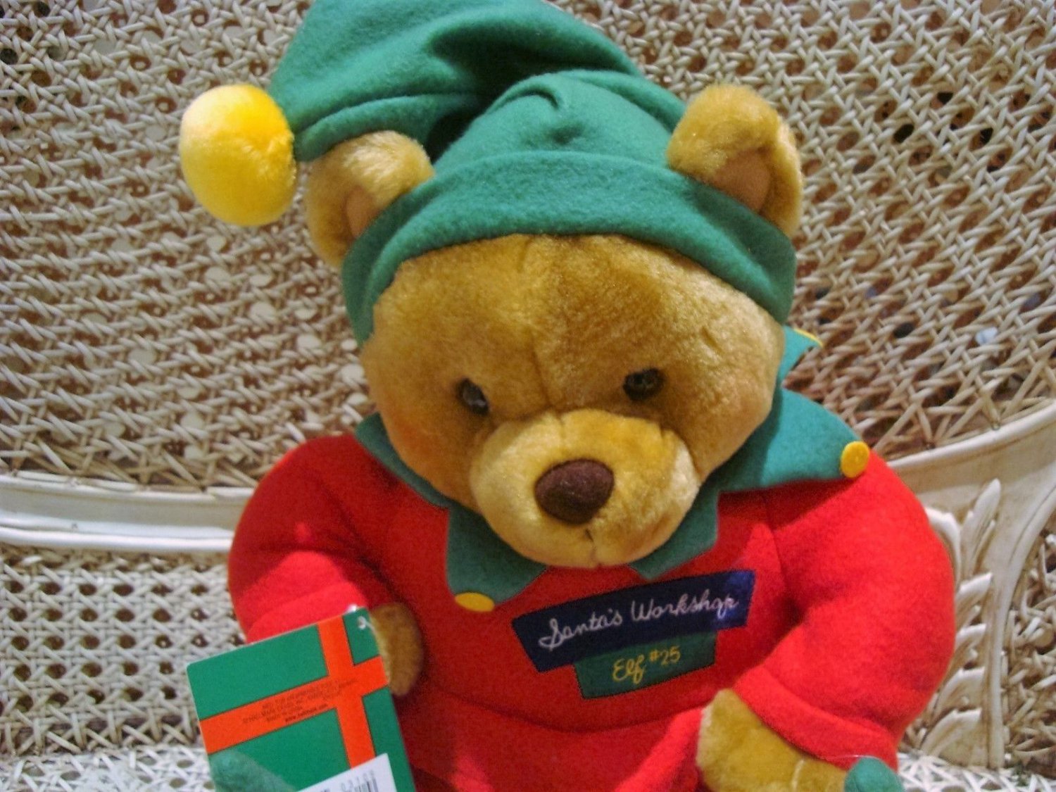 HALLMARK LARGE CHRISTMAS ELF BEAR RETIRED **NEW*** *SO CUTE**