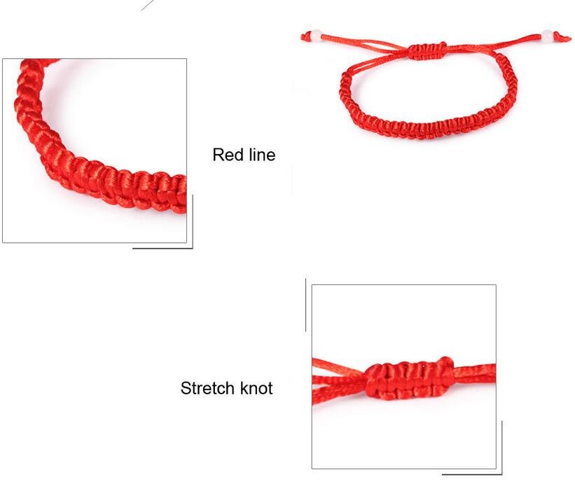 Thin Red Thread String Rope Charm Bracelets For Women Fashion Hot ...