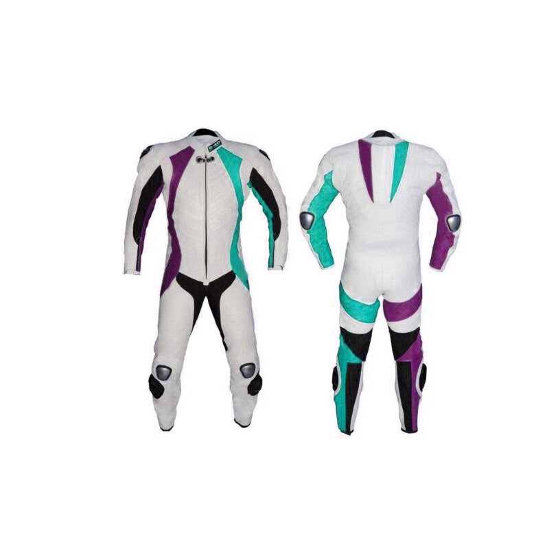 BRAND NEW MOTORBIKE MOTOGP MOTORCYCLE RACING SUIT WHITE COLOR SIZE L