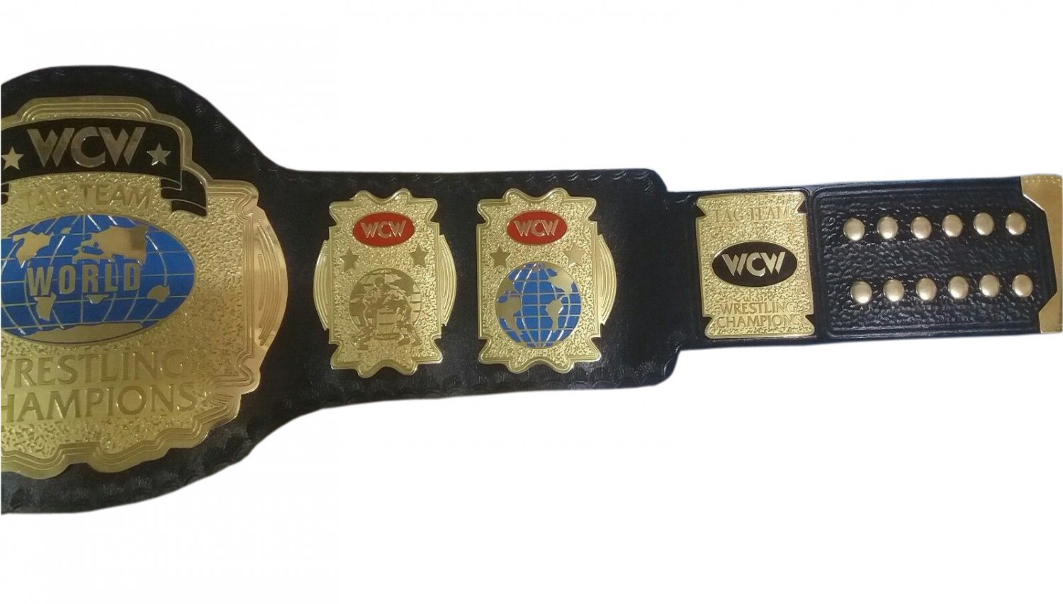 WCW TAG TEAM WORLD CHAMPION WRESTLING CHAMPIONSHIP BELT ADULT SIZE