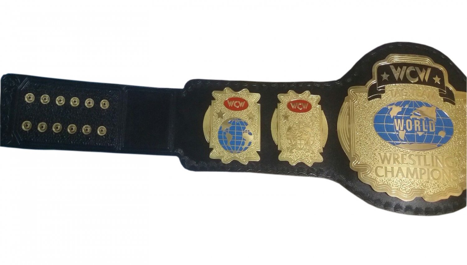 WCW TAG TEAM WORLD CHAMPION WRESTLING CHAMPIONSHIP BELT ADULT SIZE