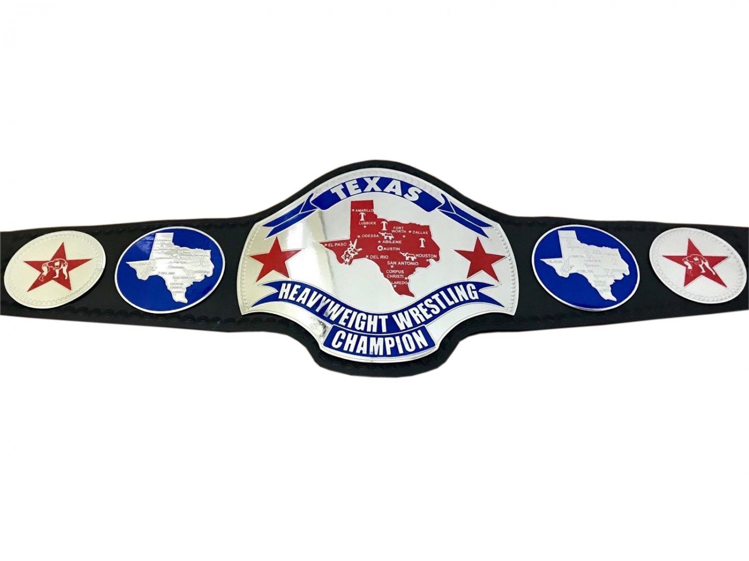 TEXAS HEAVYWEIGHT WRESTLING CHAMPIONSHIP BELT ADULT SIZE