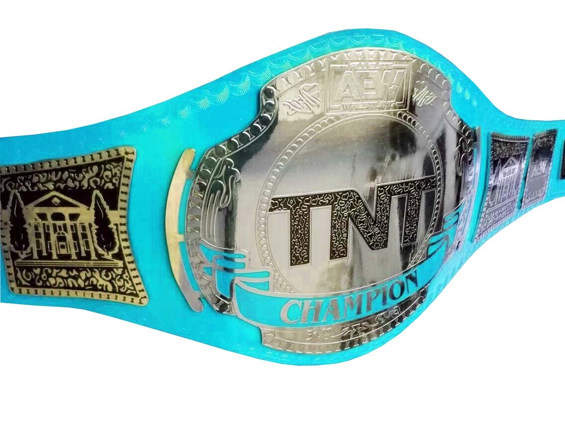 AEW TNT WRESTLING CHAMPIONSHIP BELT RE LEATHER CUSTOMISE ADULT SIZE ...