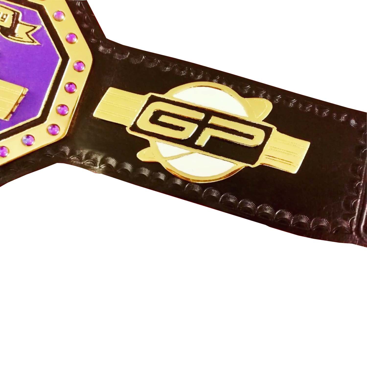 GP GALACTIC PRO INTER GALACTIC WRESTLING CHAMPIONSHIP BELT BLACK ...