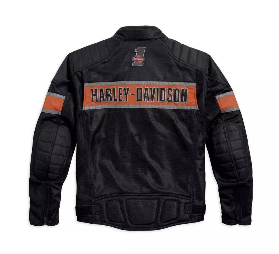 Men's Harley Davidson Trenton Mesh Riding Jacket Motorcycle Mesh Fabric ...