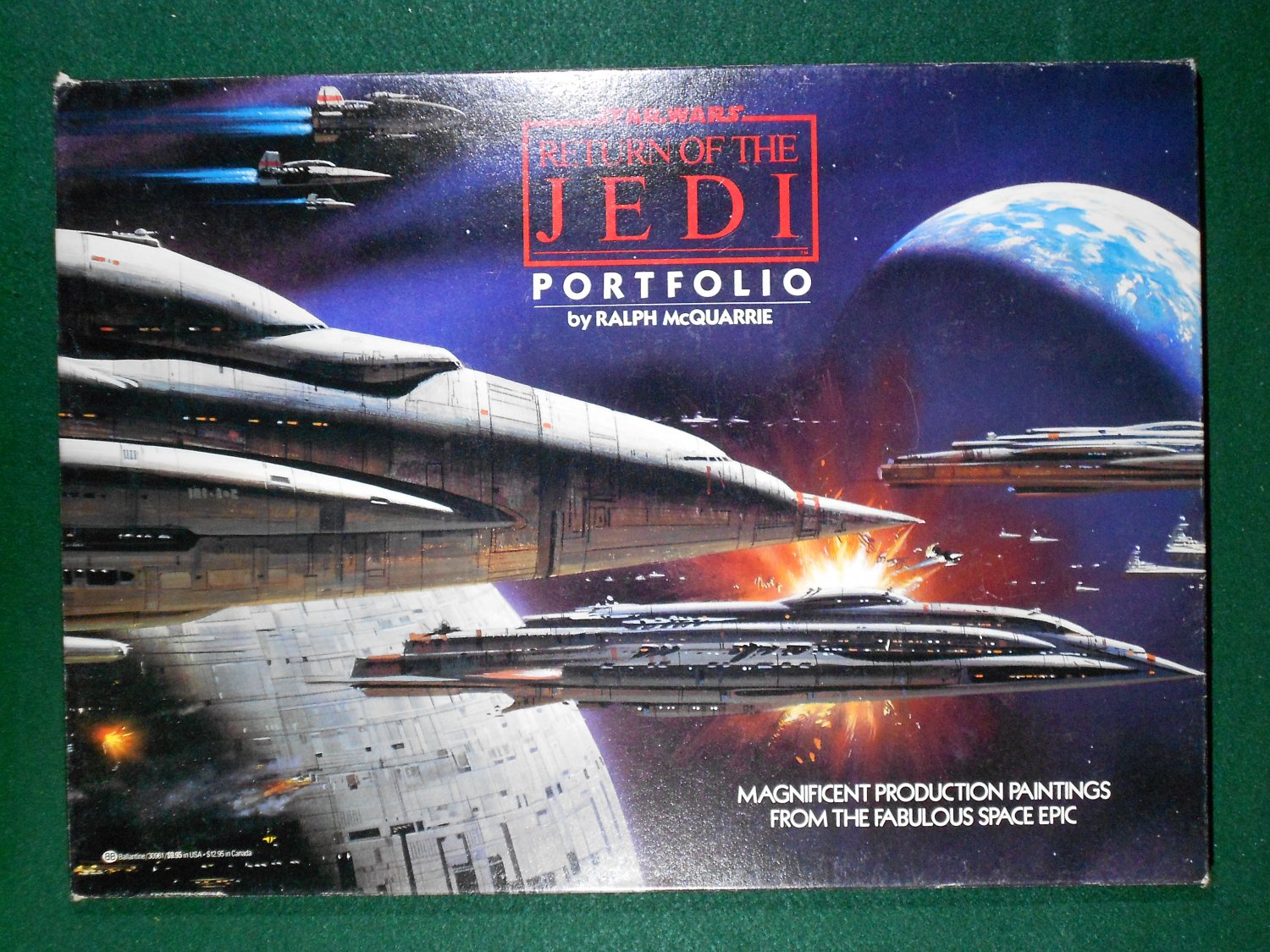 Vintage Star Wars Art ROTJ Ralph McQuarrie Print #14 Ewocks Battle ...