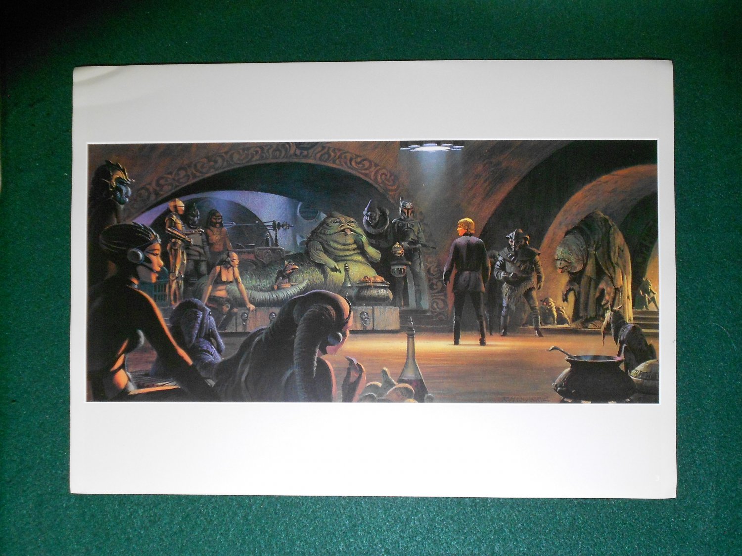 Vintage Star Wars 1982 Art ROTJ Ralph McQuarrie Print #3 Luke “Jedi ...
