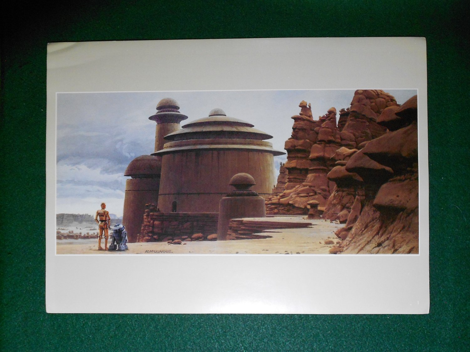 Vintage Star Wars Art 1982 ROTJ Ralph McQuarrie Print #1 C-3PO & R2-D2 ...