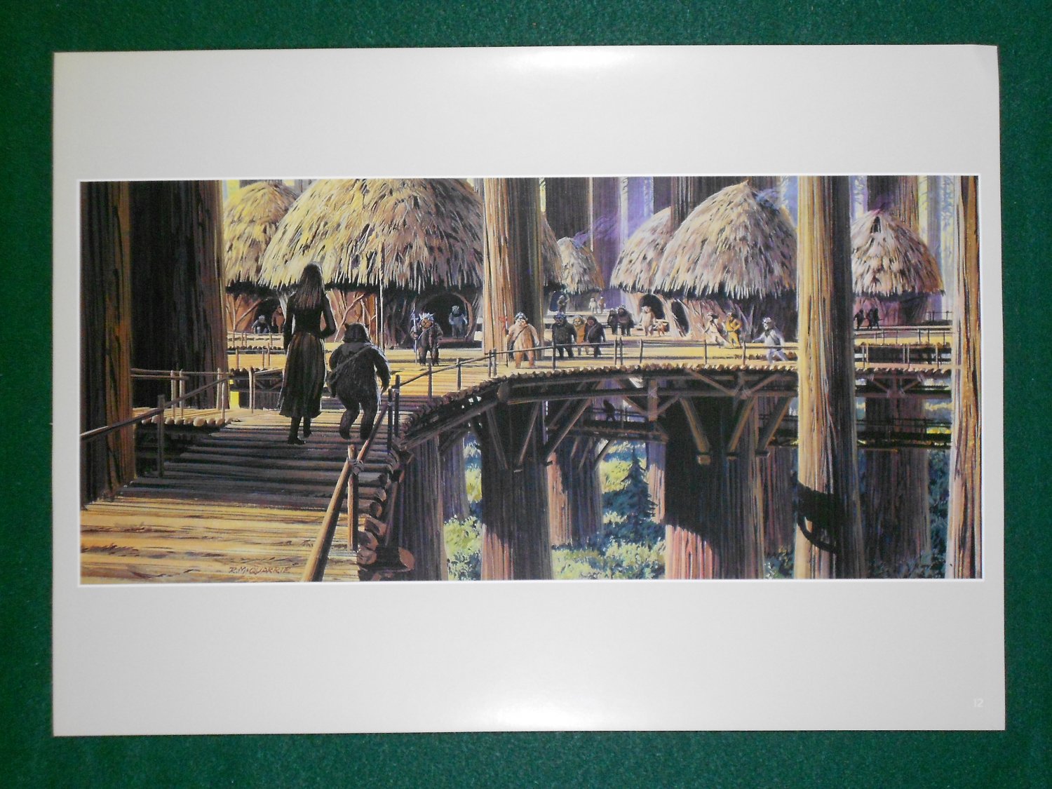 Vintage Star Wars Art 1982 ROTJ Ralph McQuarrie Portfolio Print #12 ...