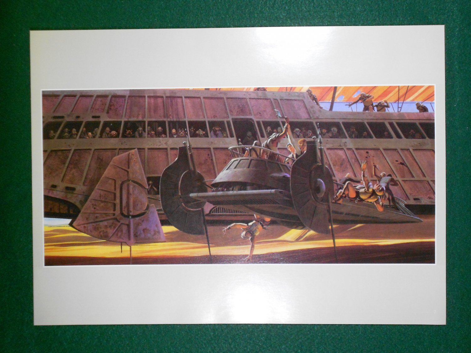 Vintage Star Wars Art 1982 ROTJ Ralph McQuarrie Print #7 Jabba the Hutt ...