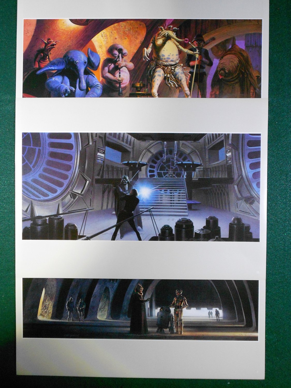 Vintage Star Wars Art 1982 ROTJ Ralph McQuarrie Bib,Darth & Max 3 ...