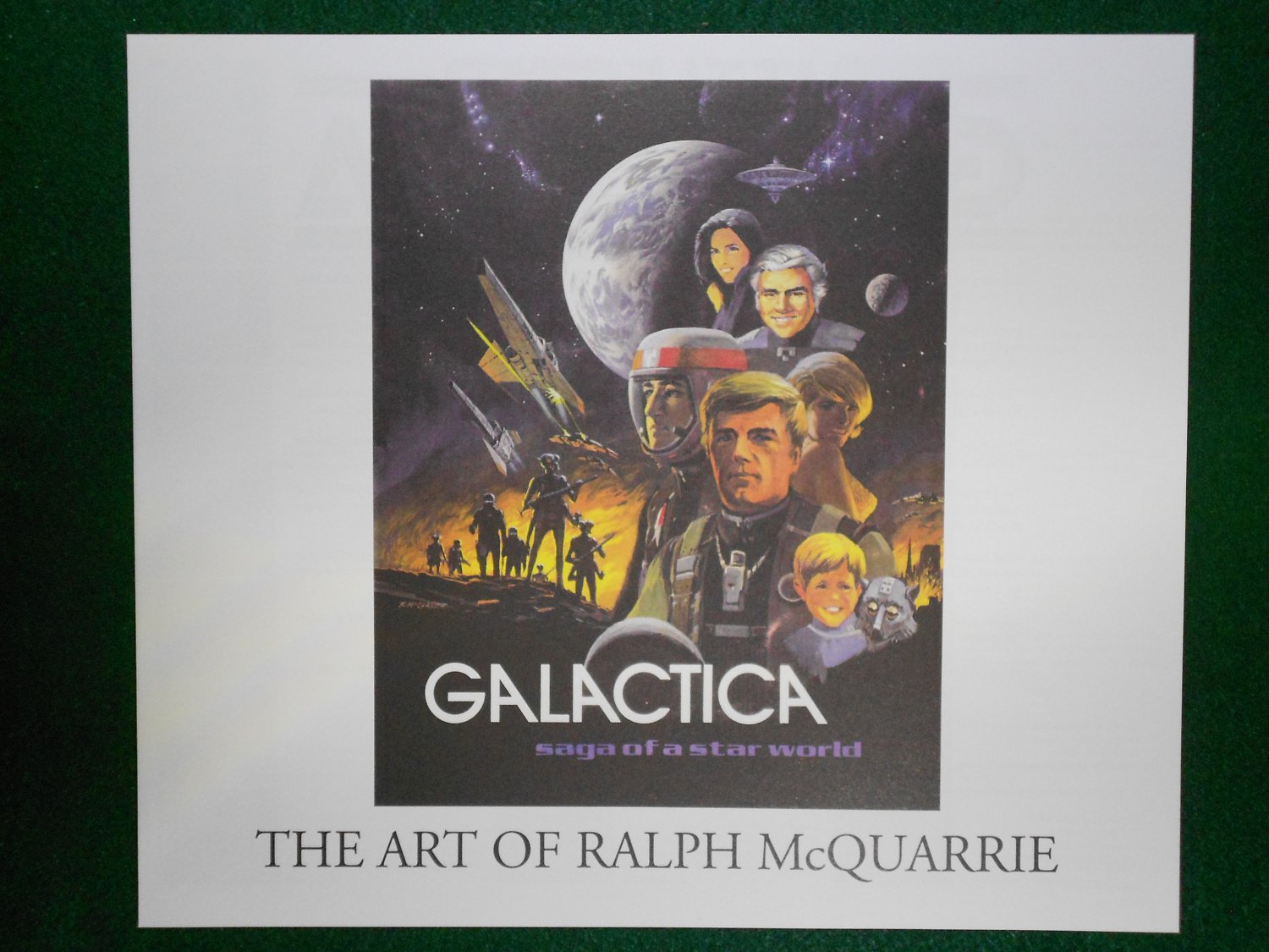 Battlestar Galactica Ralph McQuarrie Portfolio Art Print #22 Battle ...