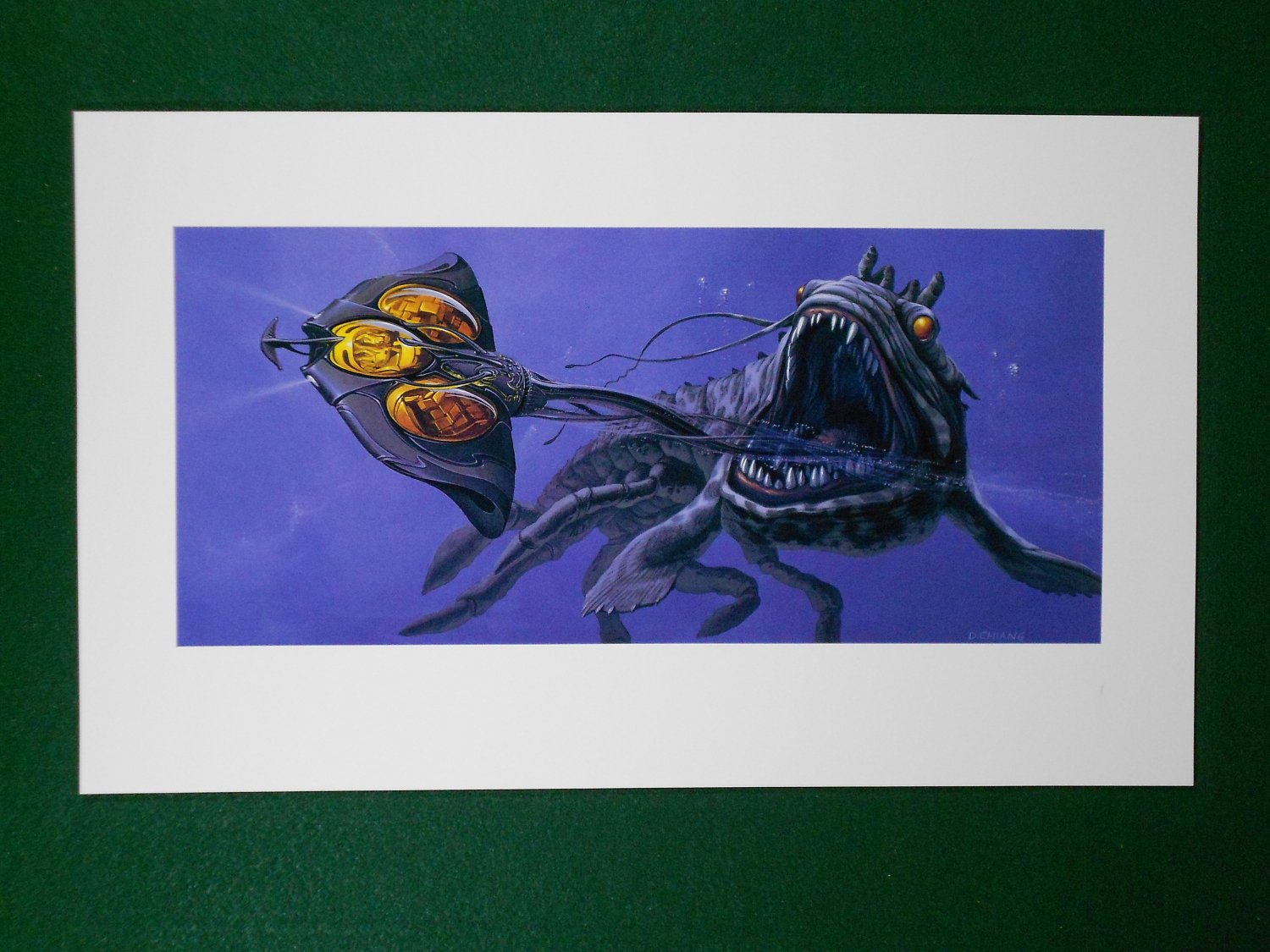 Star Wars Phantom Menace 1999 Doug Chiang Portfolio Print #10 Opee Monster