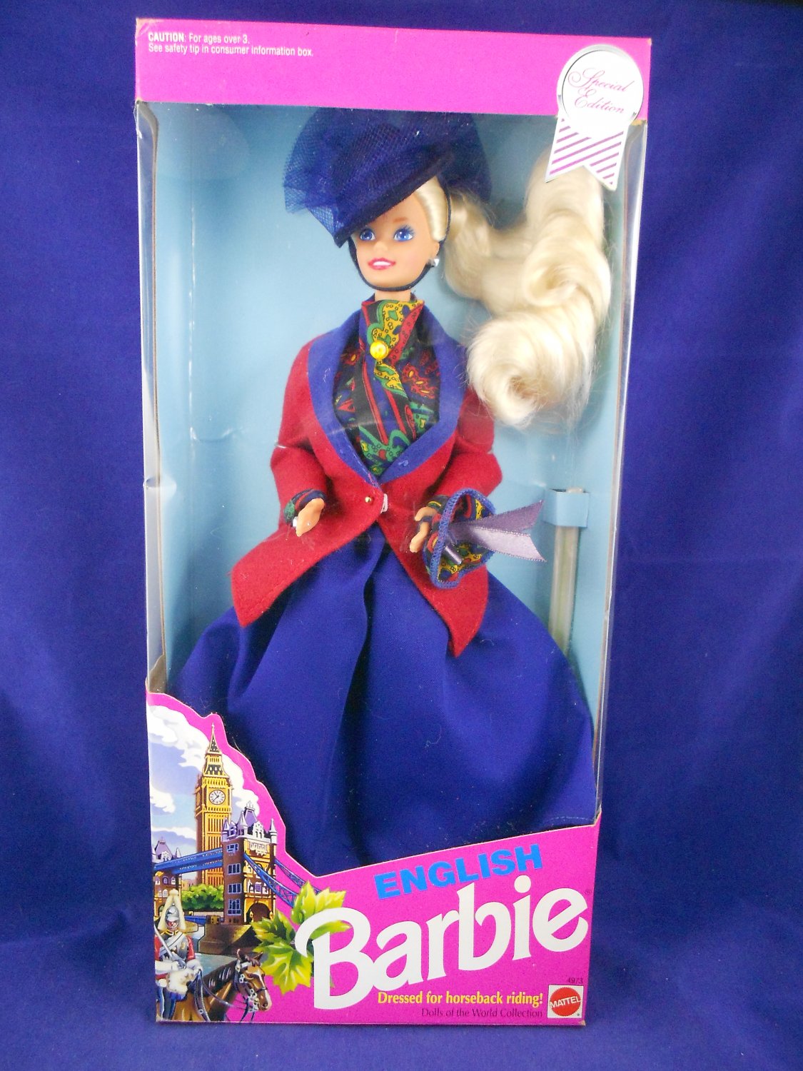 Barbie DOTW 1991 English Barbie “Dolls of the World” – MIMP – Mattel