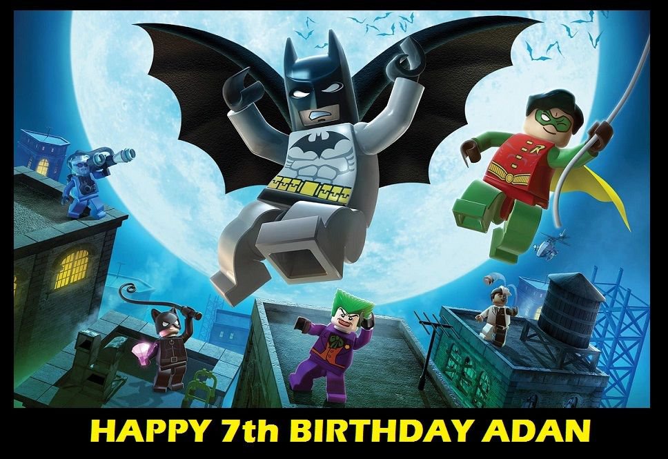 Lego Batman Edible image Cake topper decoration